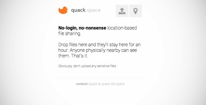 Quack Space. Le partage de fichiers geolocalisé - Les Outils Collaboratifs