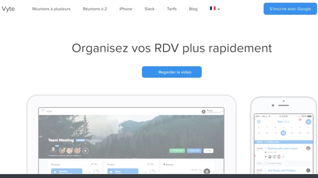 Vyte. Mieux organiser réunions et rendez-vous - Les Outils Collaboratifs