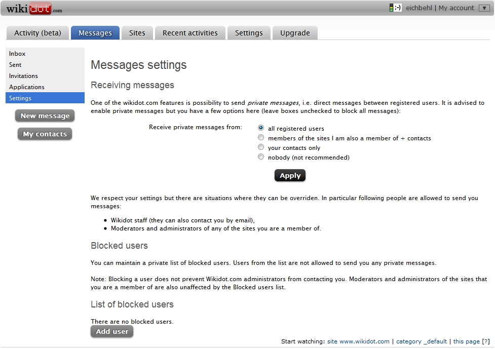 WikiDot. Création et hébergement de wikis collaboratifs - Les Outils ...